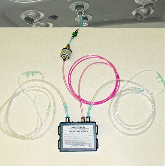 O2D2 Kit with In-line Reducing Regulator for OEM Built-In O2 | FLIGHTGEAR